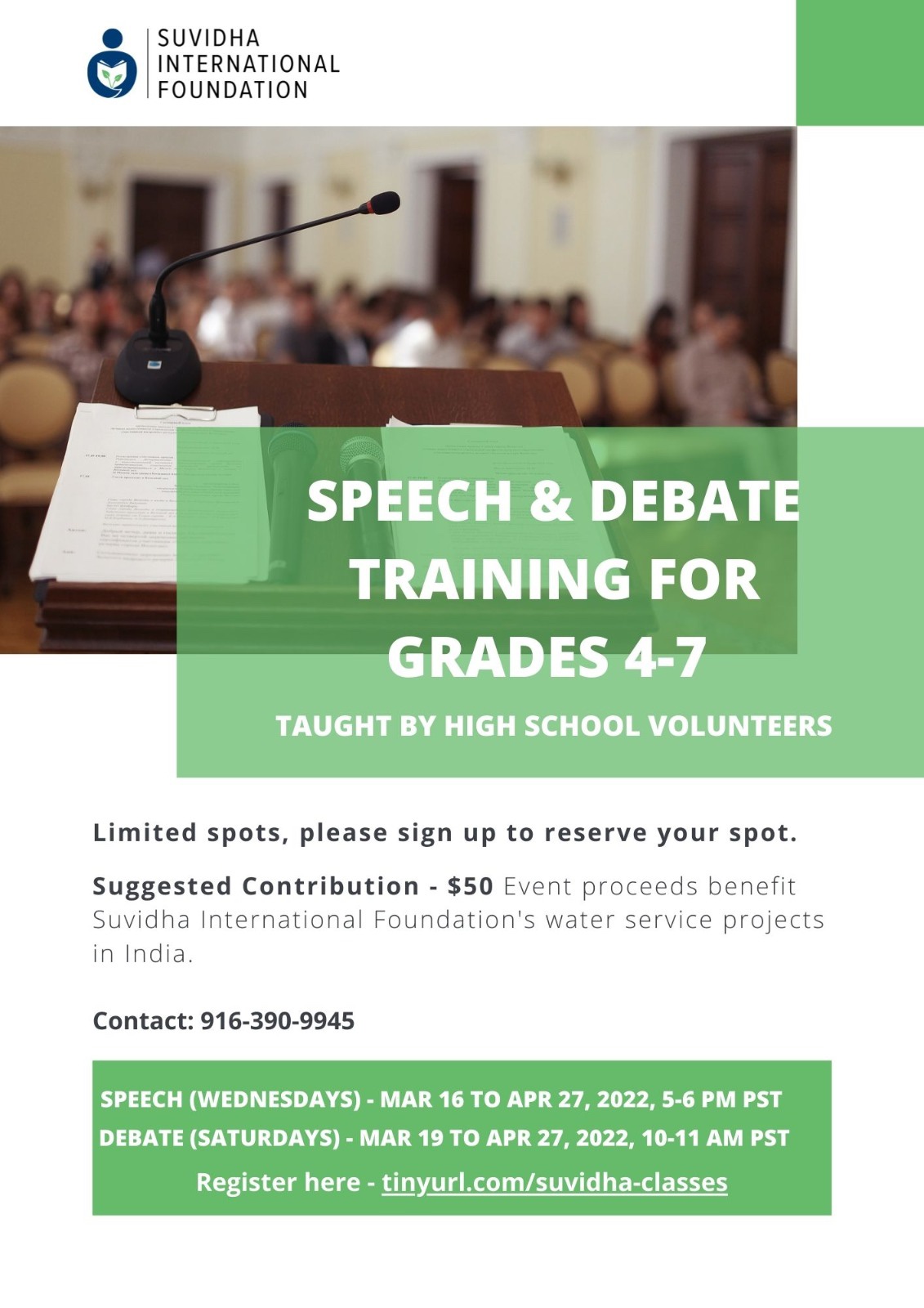 Speech & Debate Training – Suvidha International Foundation