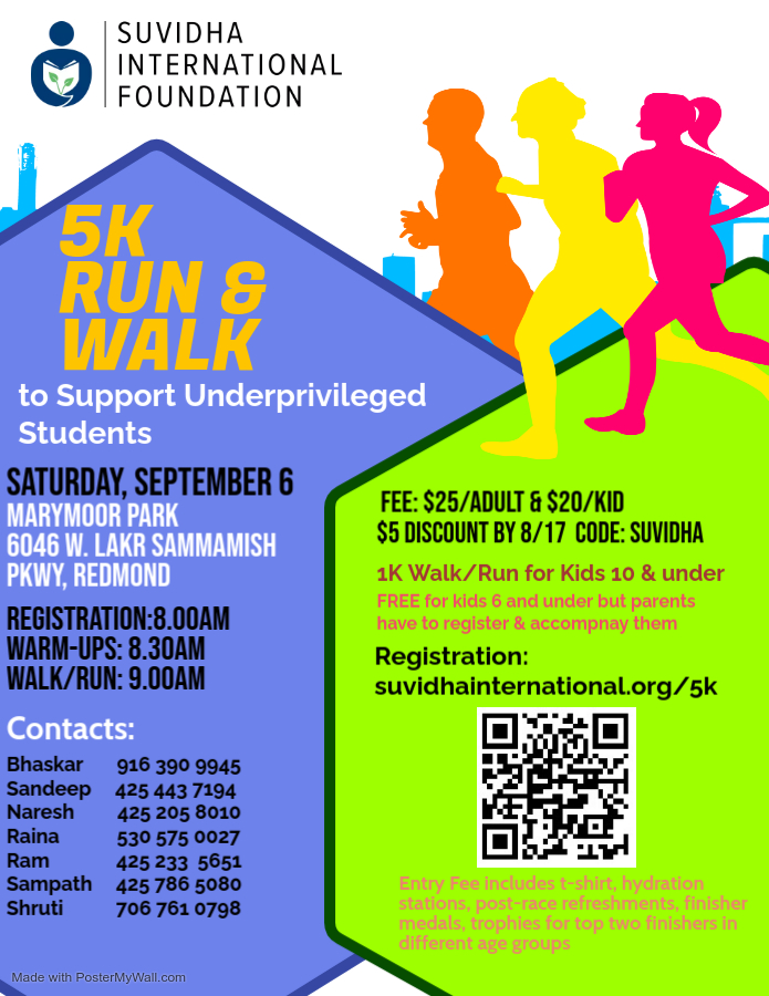 2025 Suvidha International 5K-Seattle – Suvidha International Foundation